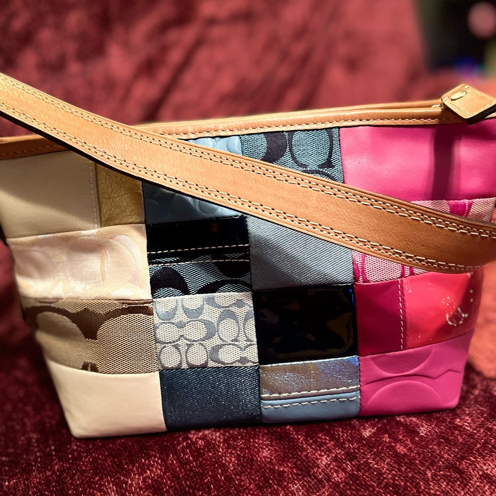 Coach Signature Patchwork Collection Bag - Gem